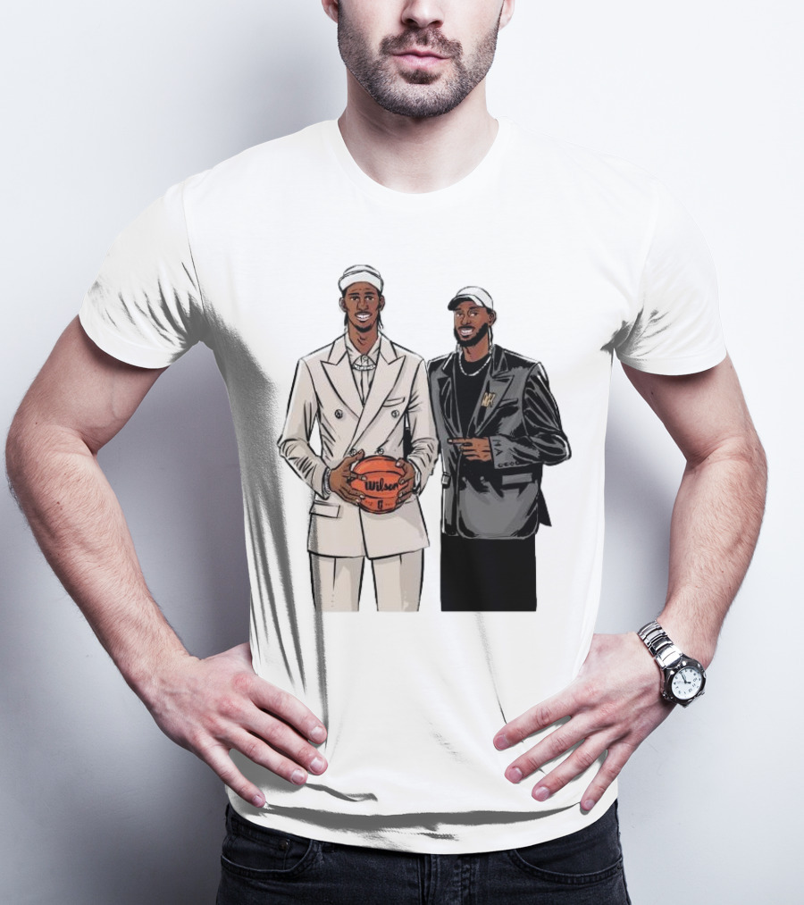 Alex And Olivier Sarr Brothers OKC Thunders Cartoon Wilson Basketball T-Shirt