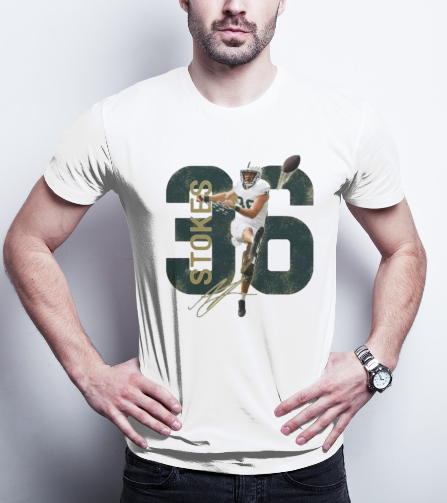 Stokes 36 Football Kicker Signature Action Image T-Shirt