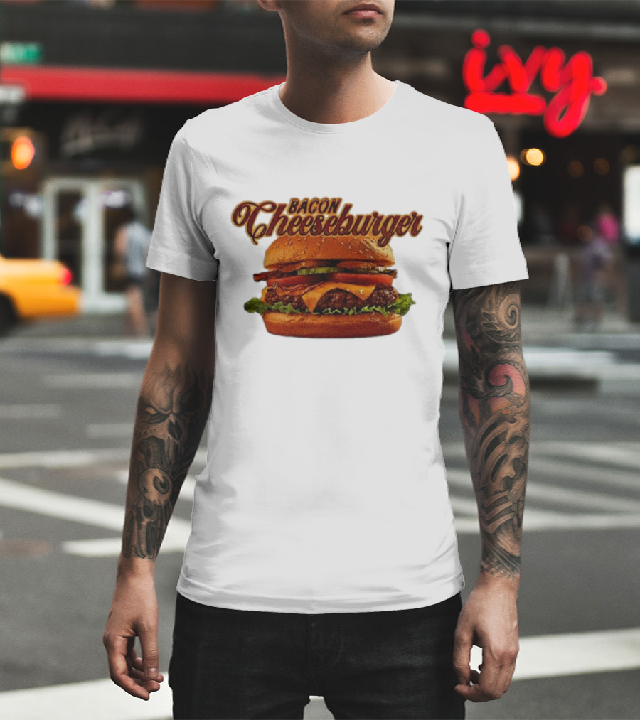 Bacon Cheeseburger Classic Stack T-Shirt