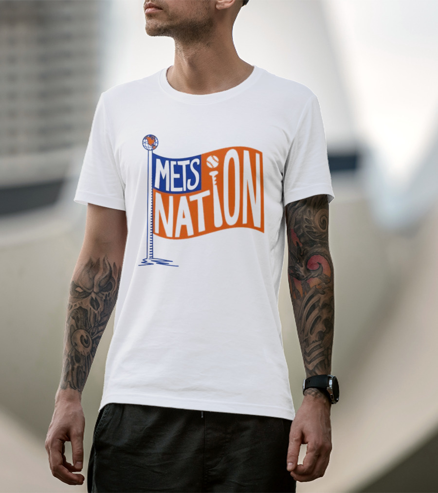 Mets Nation Flag New York Mets Baseball Team T-Shirt