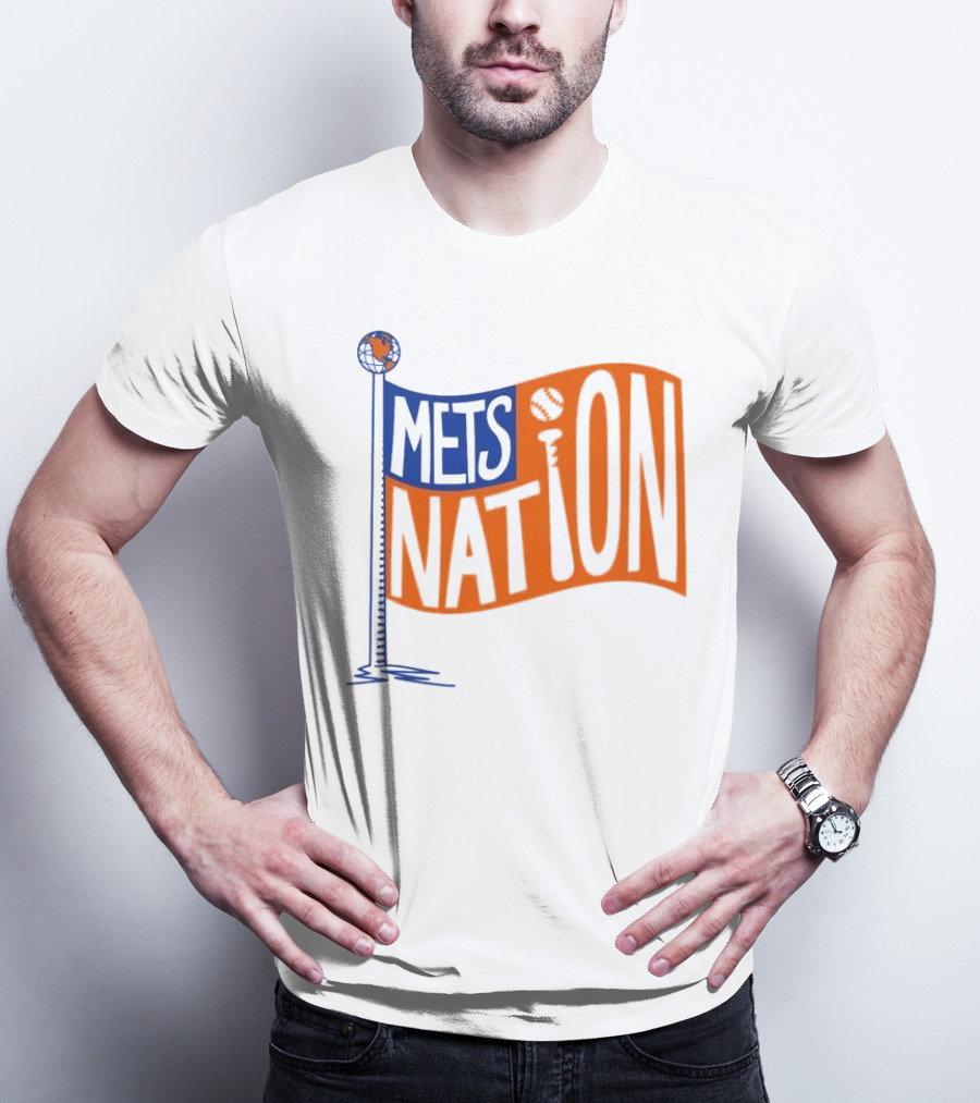 Mets Nation Flag New York Mets Baseball Team T-Shirt