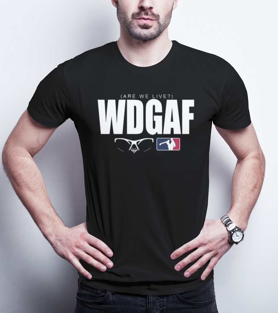 WDGAF Are We Live Los Angeles Dodgers Midstream MLB T-Shirt