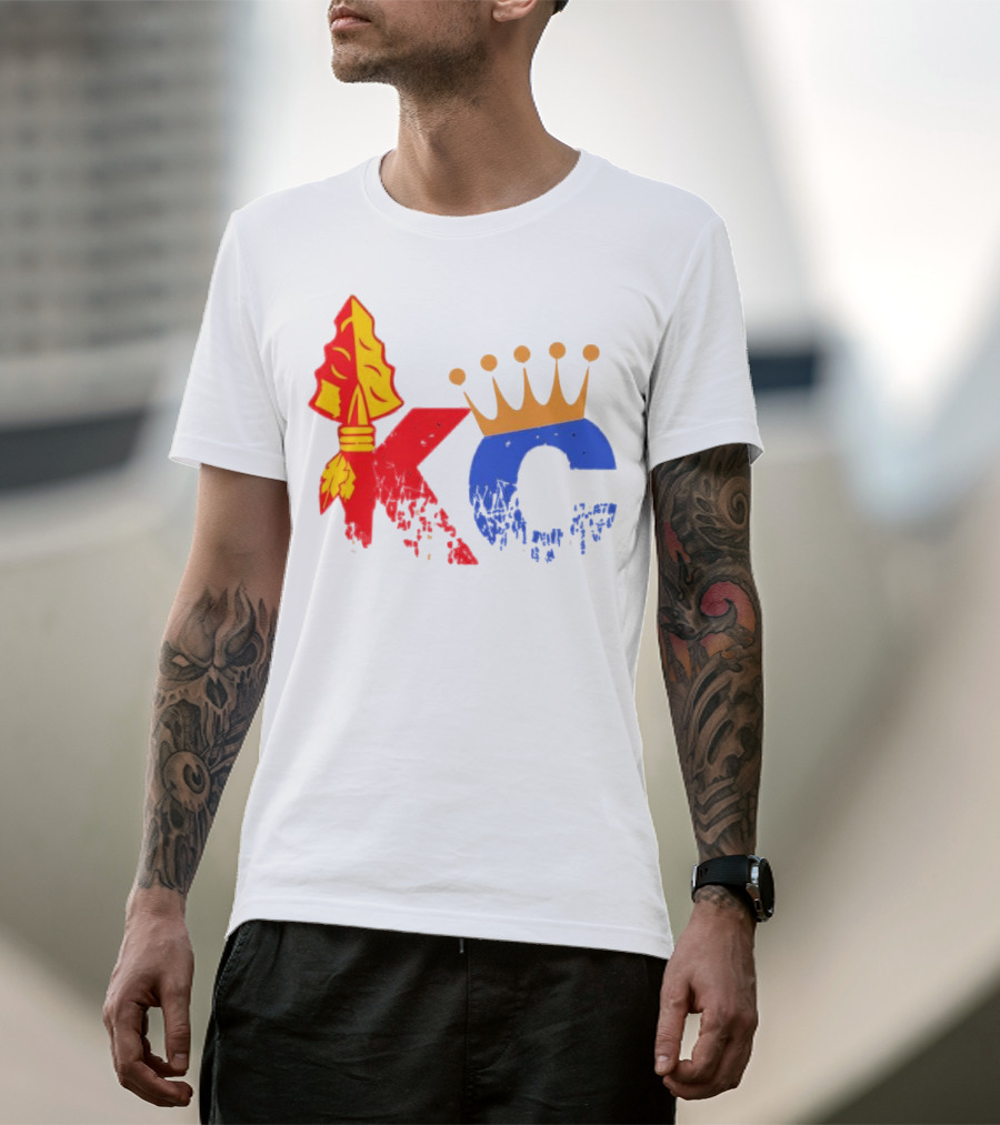 Kansas City Chiefs Arrowhead And Royals Crown KC Combo T-Shirt