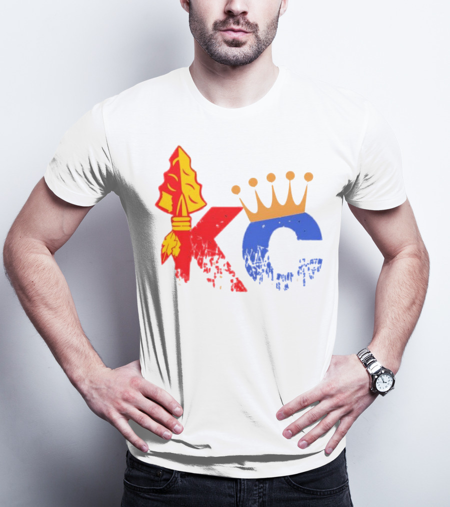 Kansas City Chiefs Arrowhead And Royals Crown KC Combo T-Shirt