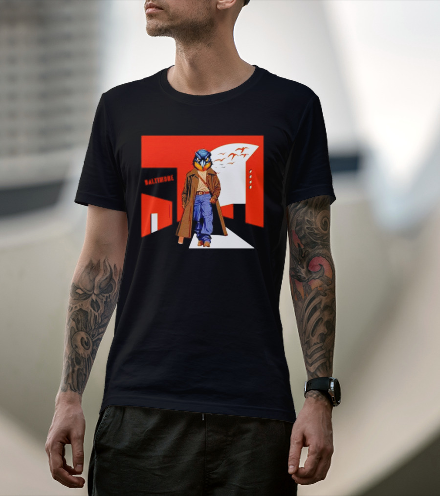 Baltimore Orioles The Wire Parody Owl T-Shirt