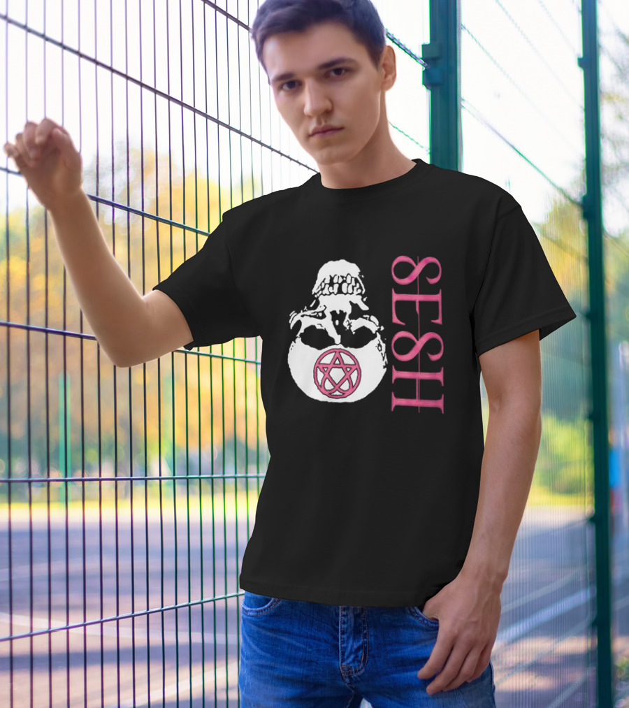 Teamsesh Merch Seshagram Skull Pentacle SESH T-Shirt