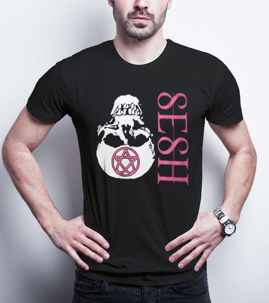 Teamsesh Merch Seshagram Skull Pentacle SESH T-Shirt