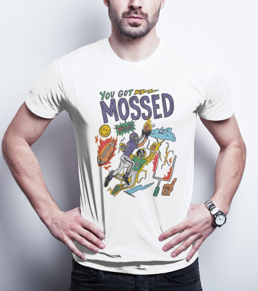 You Got Mossed Yeah Randy Moss Minnesota Vikings Football Catch T-Shirt