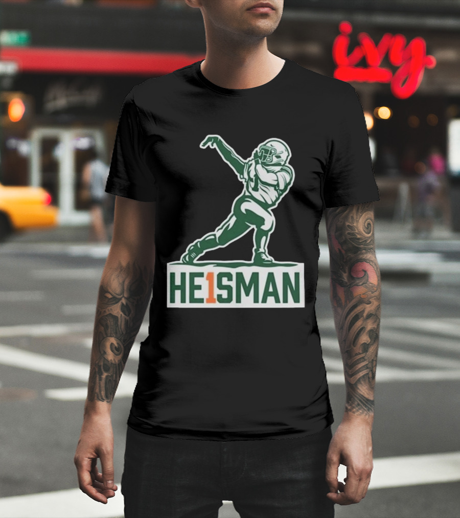 Cam HE1SMAN Football Heisman Pose T-Shirt