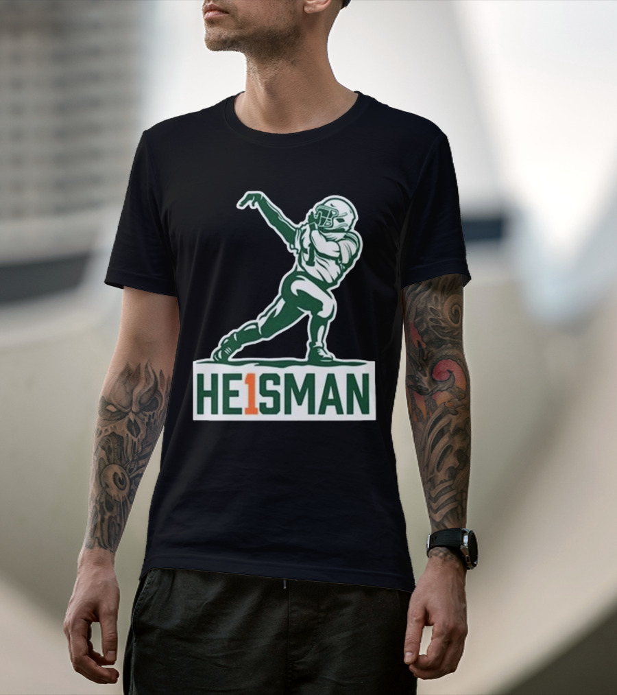 Cam HE1SMAN Football Heisman Pose T-Shirt