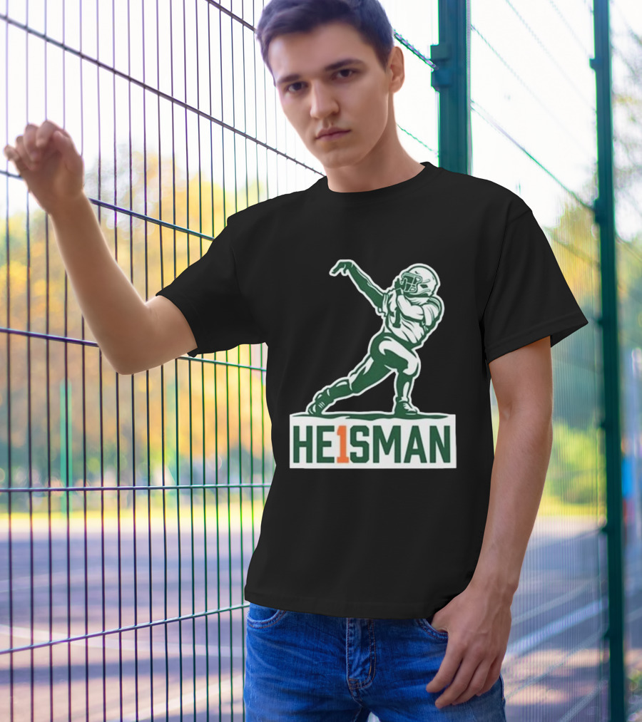 Cam HE1SMAN Football Heisman Pose T-Shirt