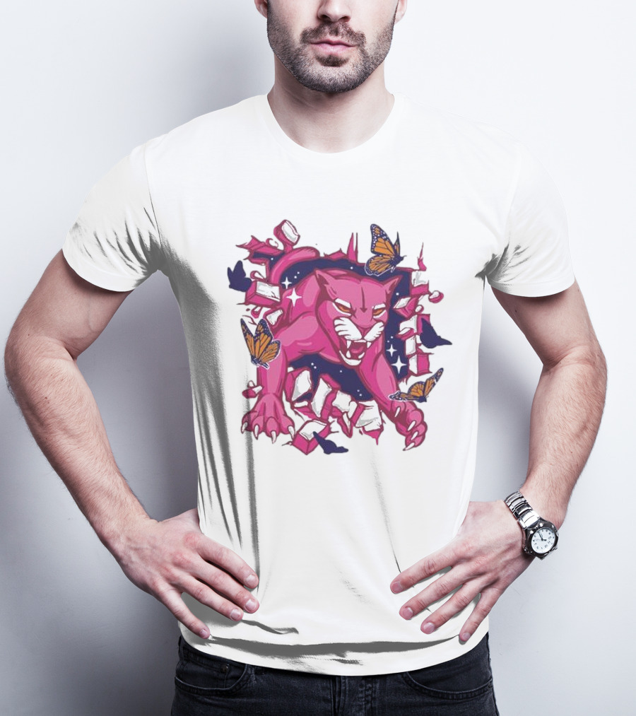Florida Panthers Pink In The Rink Butterfly Breakthrough T-Shirt