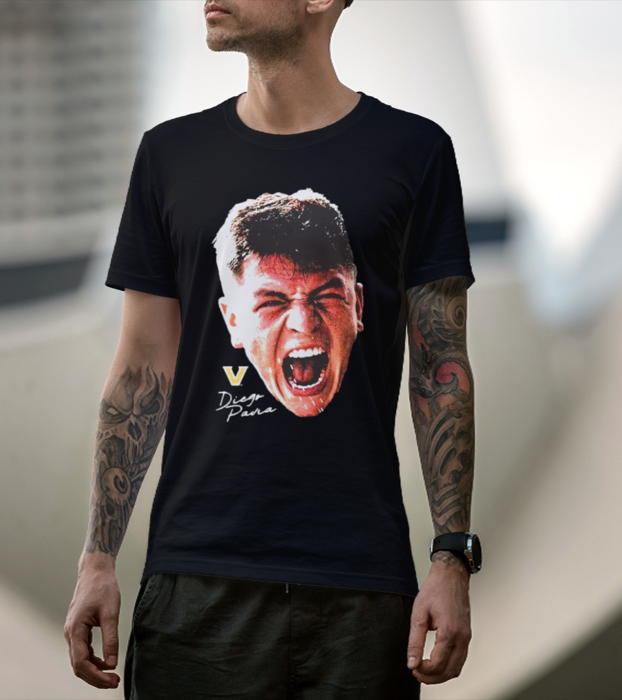 Diego Pavia Vanderbilt Commodores Signature Swag Head T-Shirt