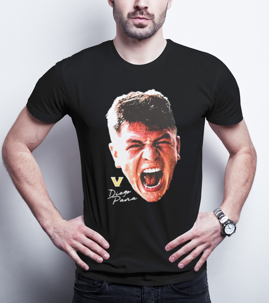 Diego Pavia Vanderbilt Commodores Signature Swag Head T-Shirt