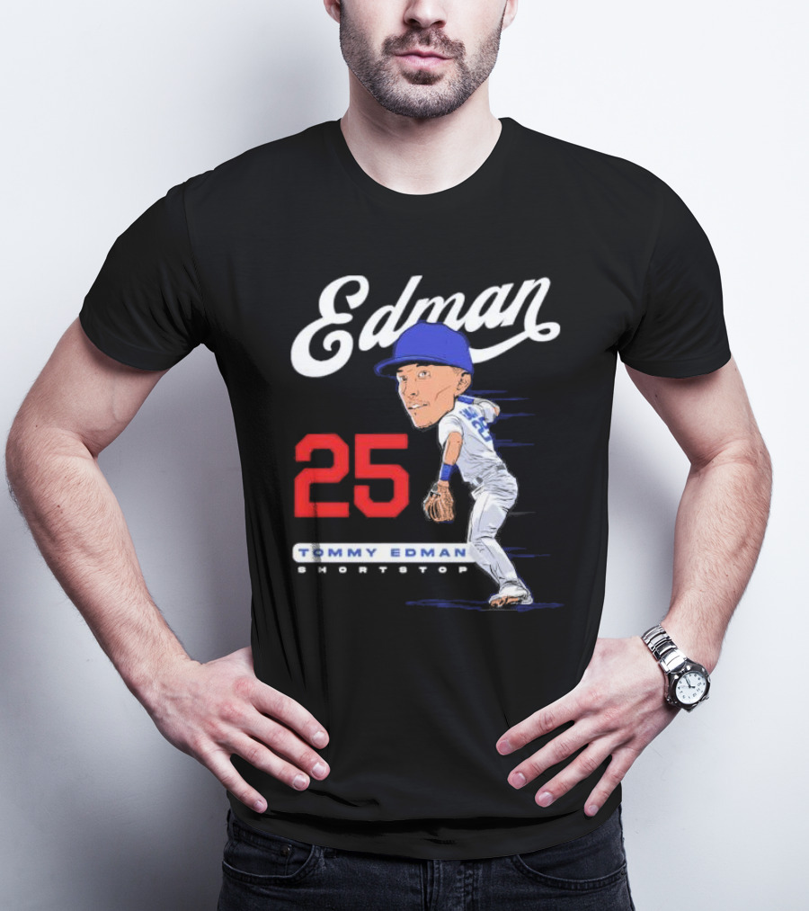 Edman 25 Tommy Edman Shortstop Cartoon T-Shirt