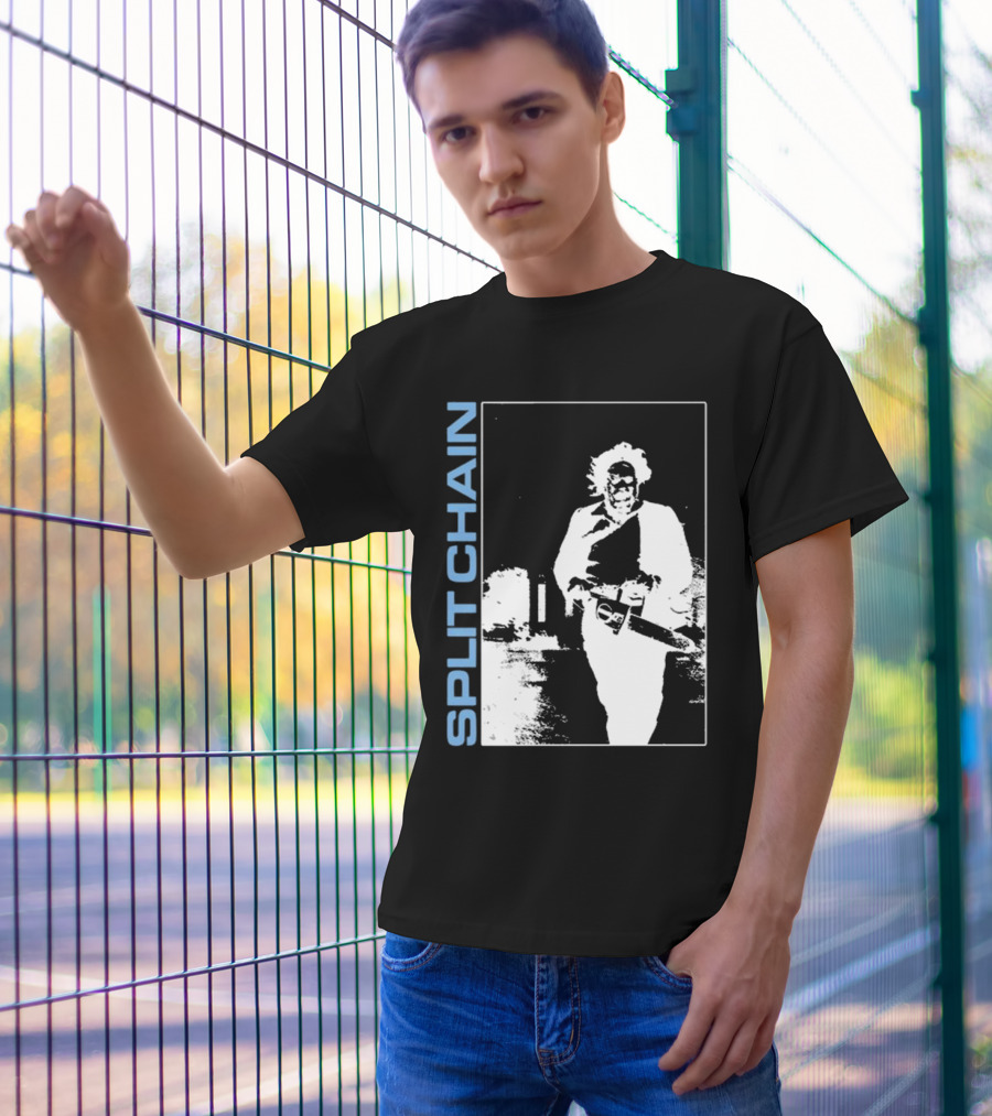 SPLIT CHAIN Chainsaw Runner Monochrome T-Shirt