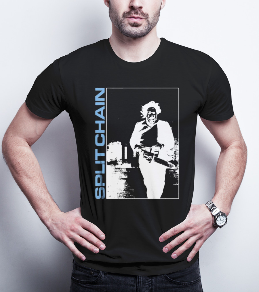 SPLIT CHAIN Chainsaw Runner Monochrome T-Shirt