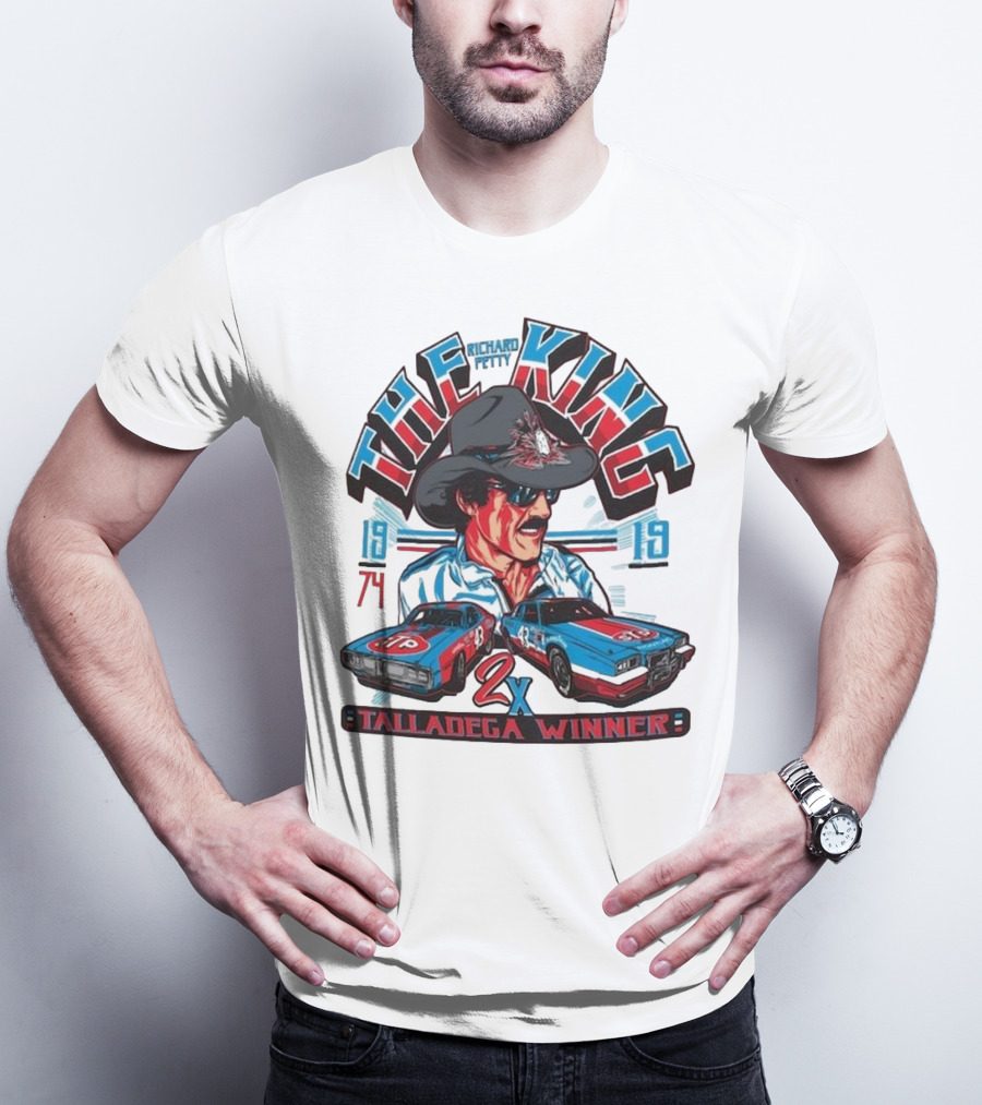 Richard Petty The King 2x Talladega Winner 1974 1979 T-Shirt