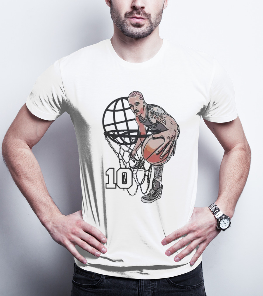 Jeremy Sochan San Antonio Spurs Basketball Geobasket Number 10 T-Shirt