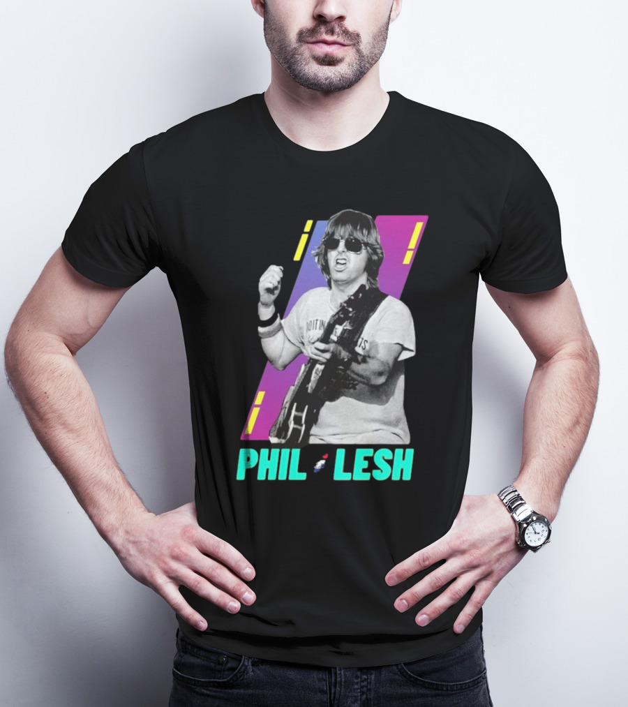 Phil Lesh Colorful Retro Style Grateful Dead Bassist Image T-Shirt