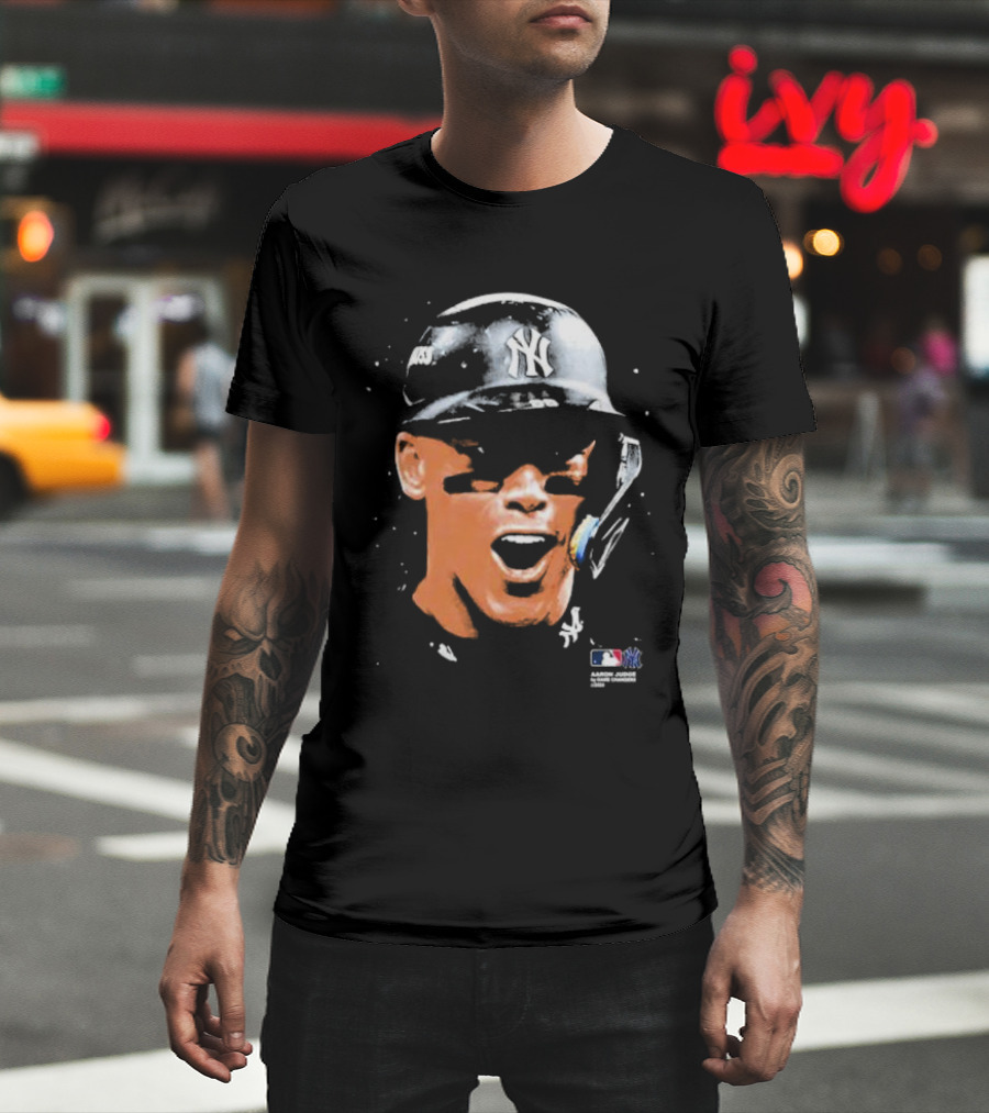 Aaron Judge New York Yankees MLB Big Face T-Shirt