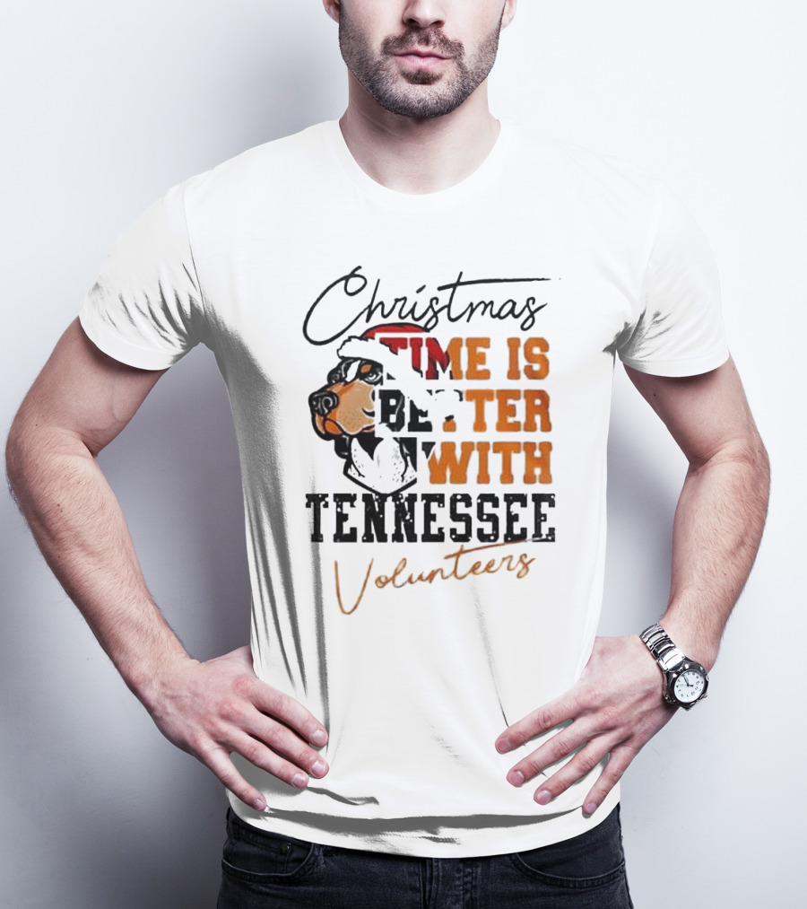 Christmas Time Is Better With Tennessee Volunteers T-Shirt