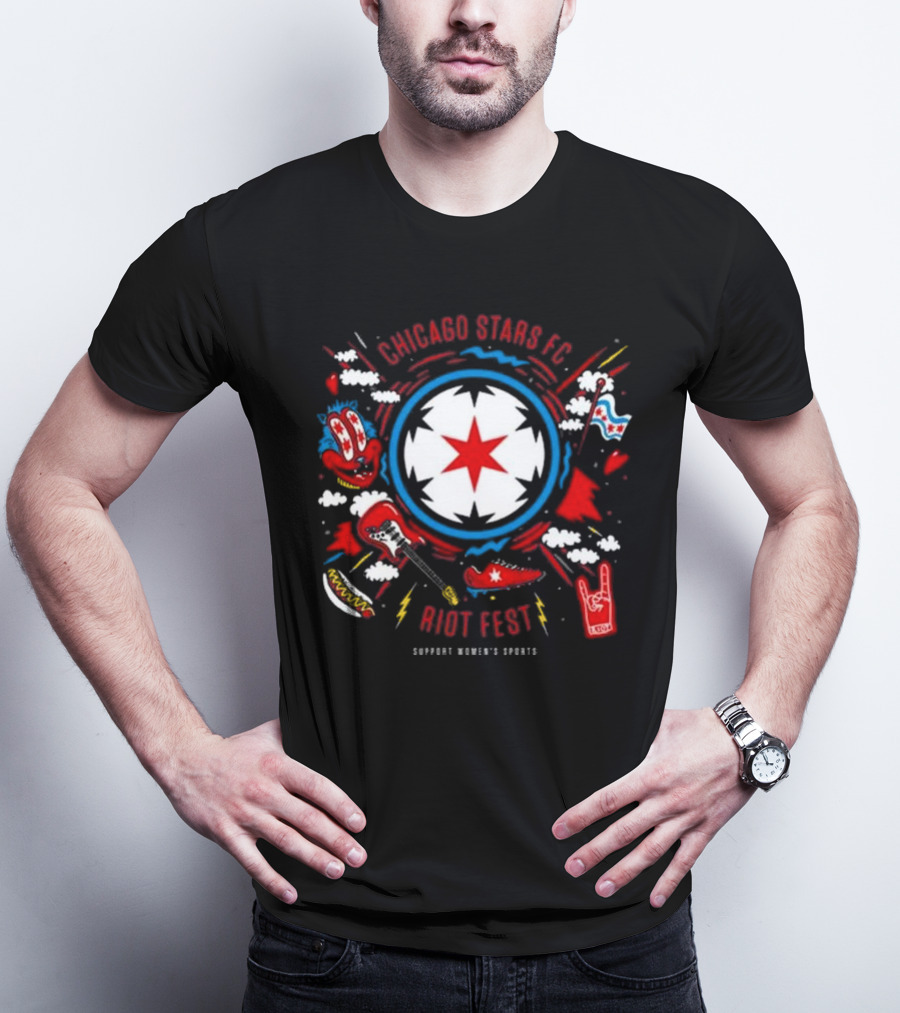 Chicago Stars FC Riot Fest Support Women's Sports T-Shirt