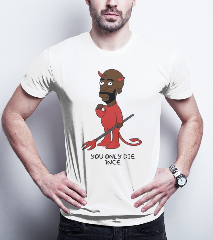 Freddie Gibbs Gibbsons You Only Die 1Nce Devil Cartoon Character T-Shirt