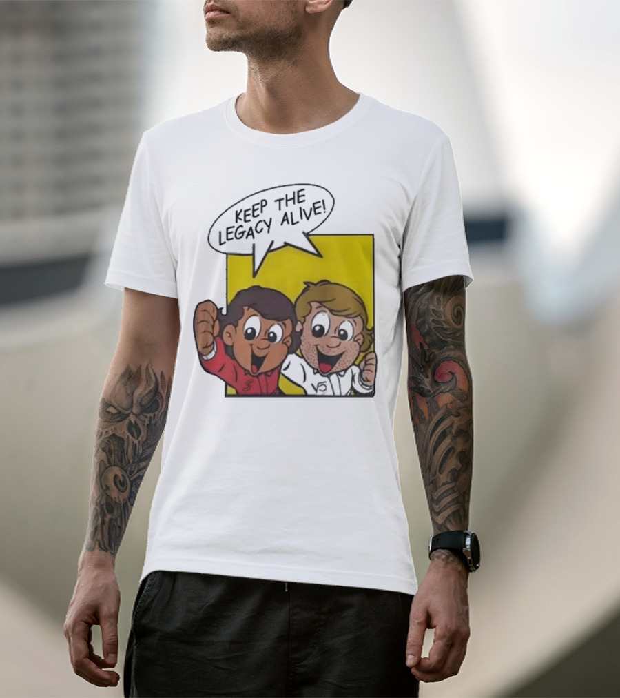KEEP THE LEGACY ALIVE Boys Characters Speech Bubble T-Shirt
