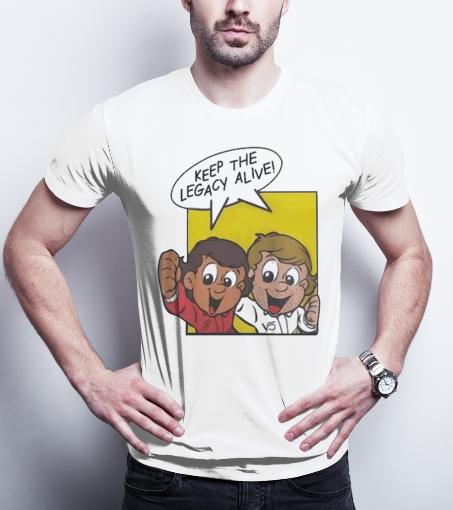 KEEP THE LEGACY ALIVE Boys Characters Speech Bubble T-Shirt