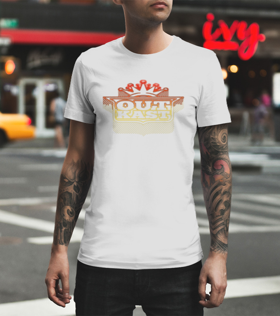 Outkast Gradient Crown Gold Dot T-Shirt