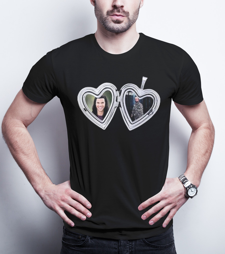 Taylor Lautner Cullen Heart Locket Twilight Charm T-Shirt