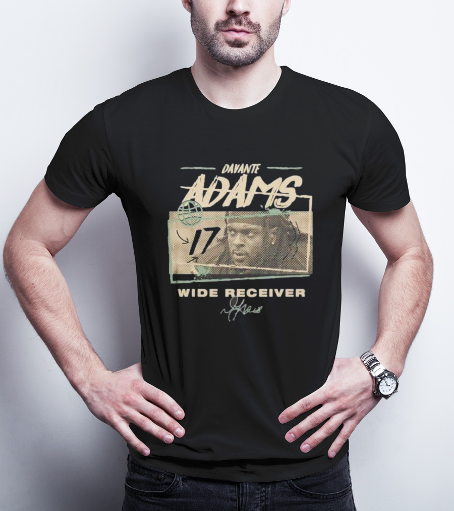 Davante Adams 17 Wide Receiver Signature T-Shirt