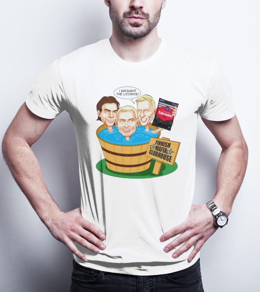 Dallas Stars Finnish Mafia Clubhouse I Brought The Licorice Salmiakki T-Shirt