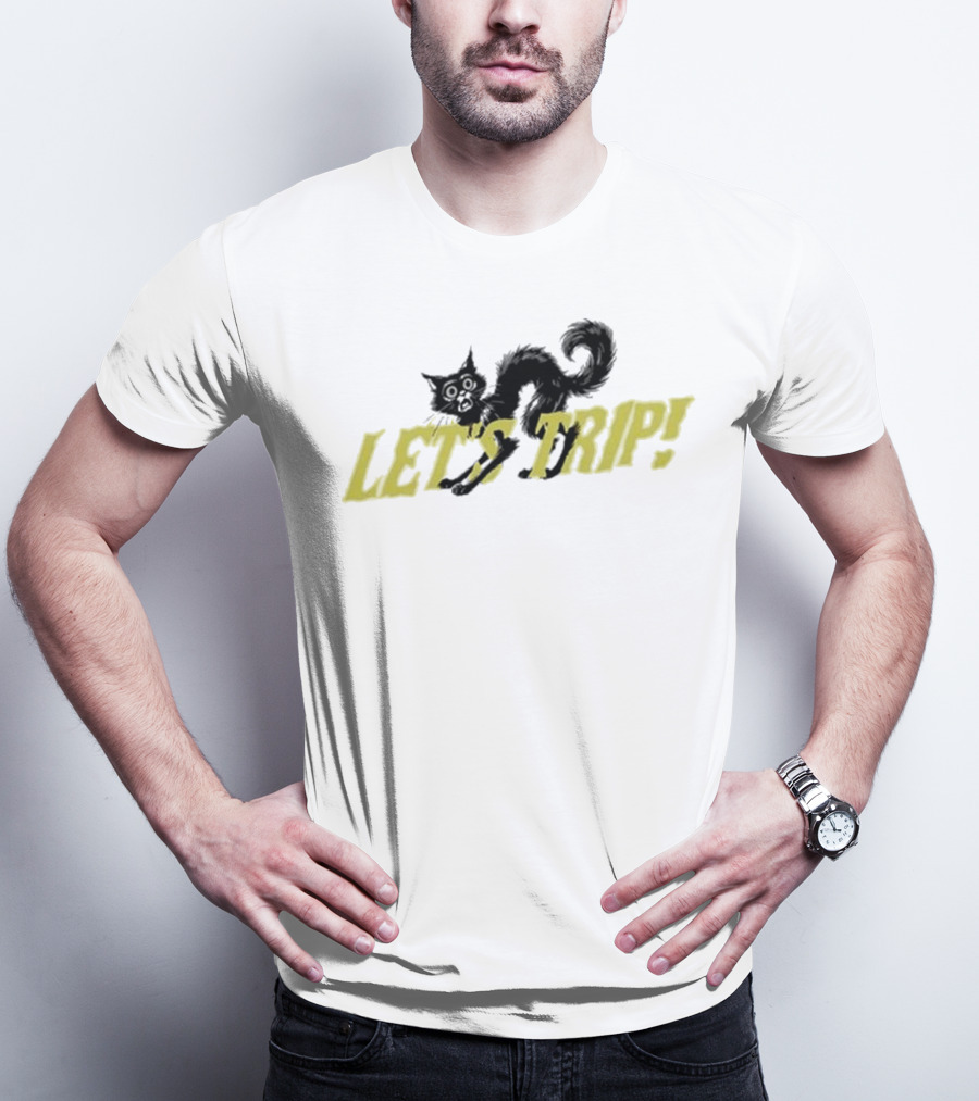 Sturniolo Let's Trip Cat Frightened T-Shirt