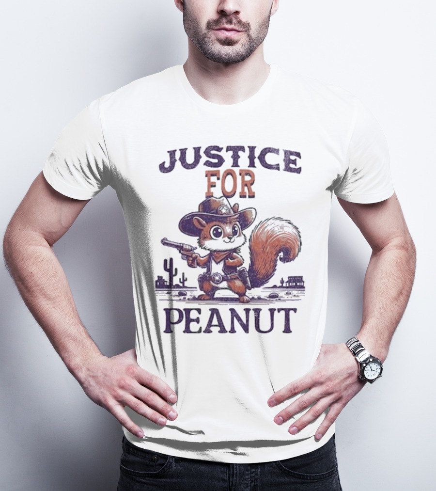 Justice For Peanut The Squirrel Cowboy T-Shirt