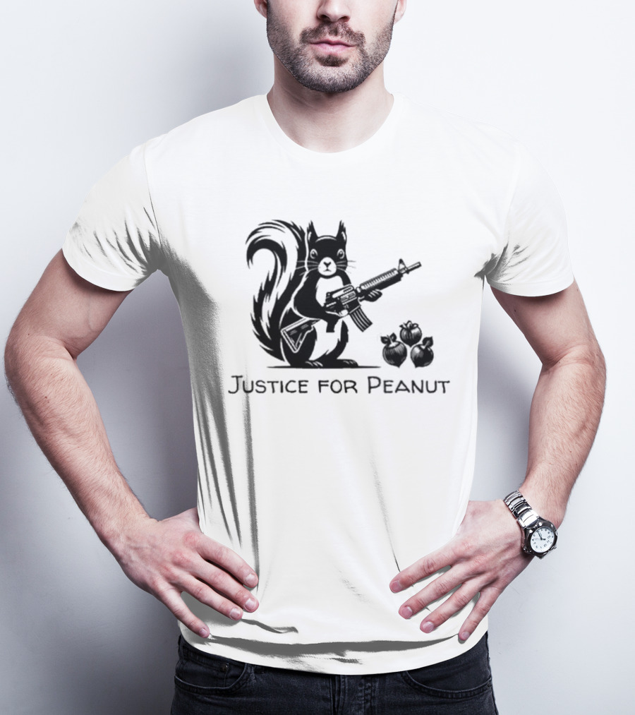 Justice For Peanut Squirrel With Gun T-Shirt