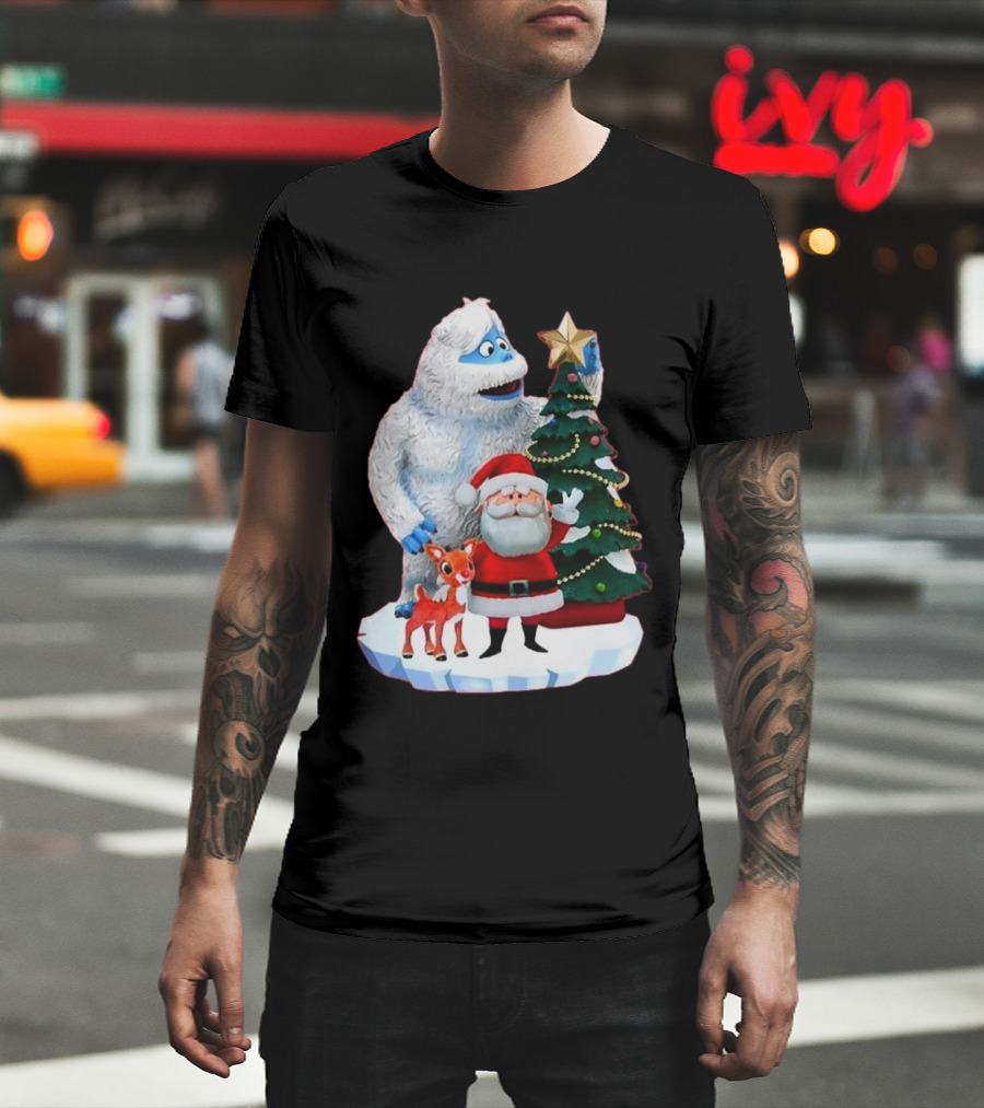 Bumble Rudolph Santa Christmas Tree Exclusive Rudolph The Red Nosed Reindeer T-Shirt
