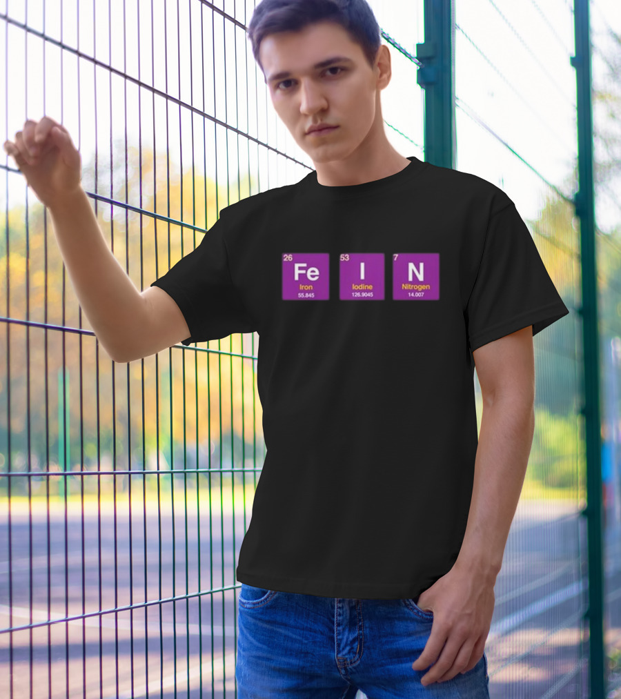 Ahh Tees Fe Iodine Nitrogen Elements Chemistry T-Shirt
