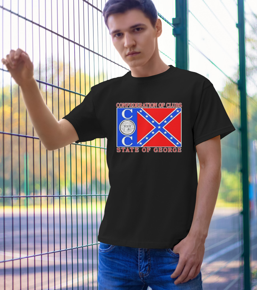 Confederation Of Clubs State Of George Flag With Seal T-Shirt