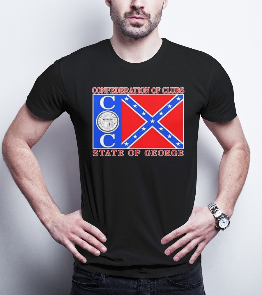 Confederation Of Clubs State Of George Flag With Seal T-Shirt