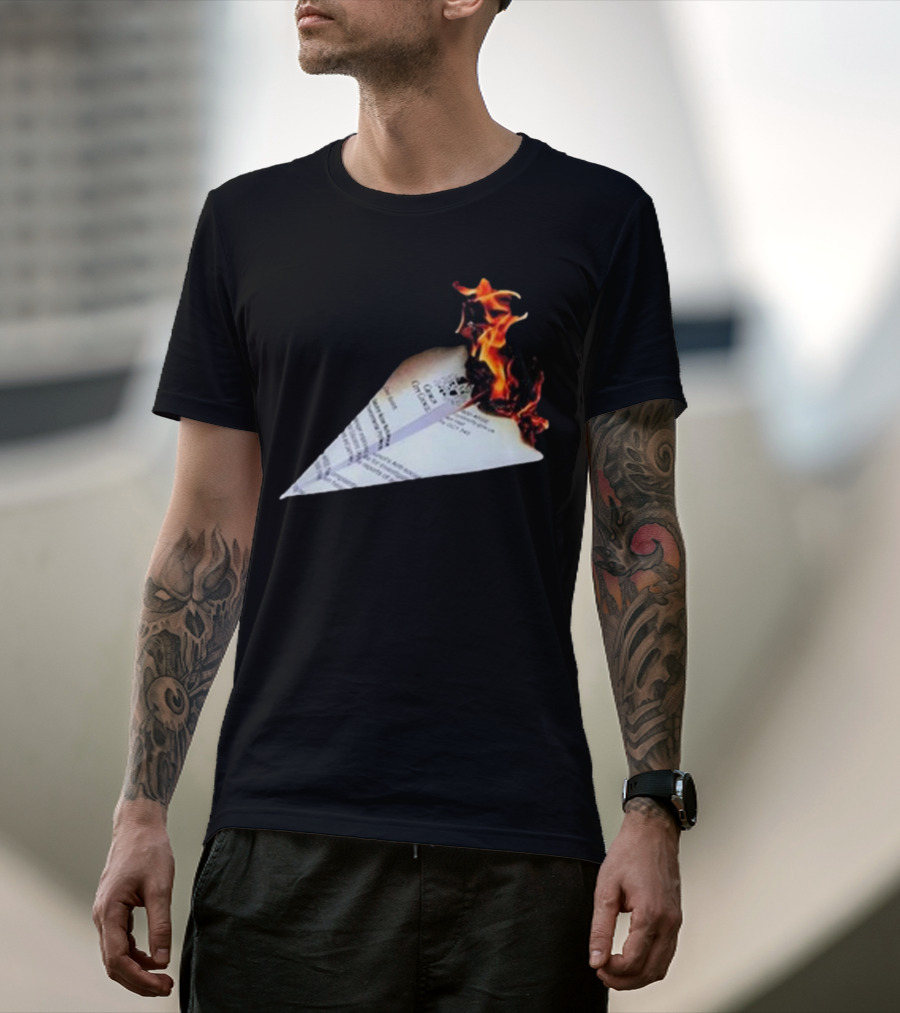 Lovejoy Band Burning Paper Plane Nuisance T-Shirt