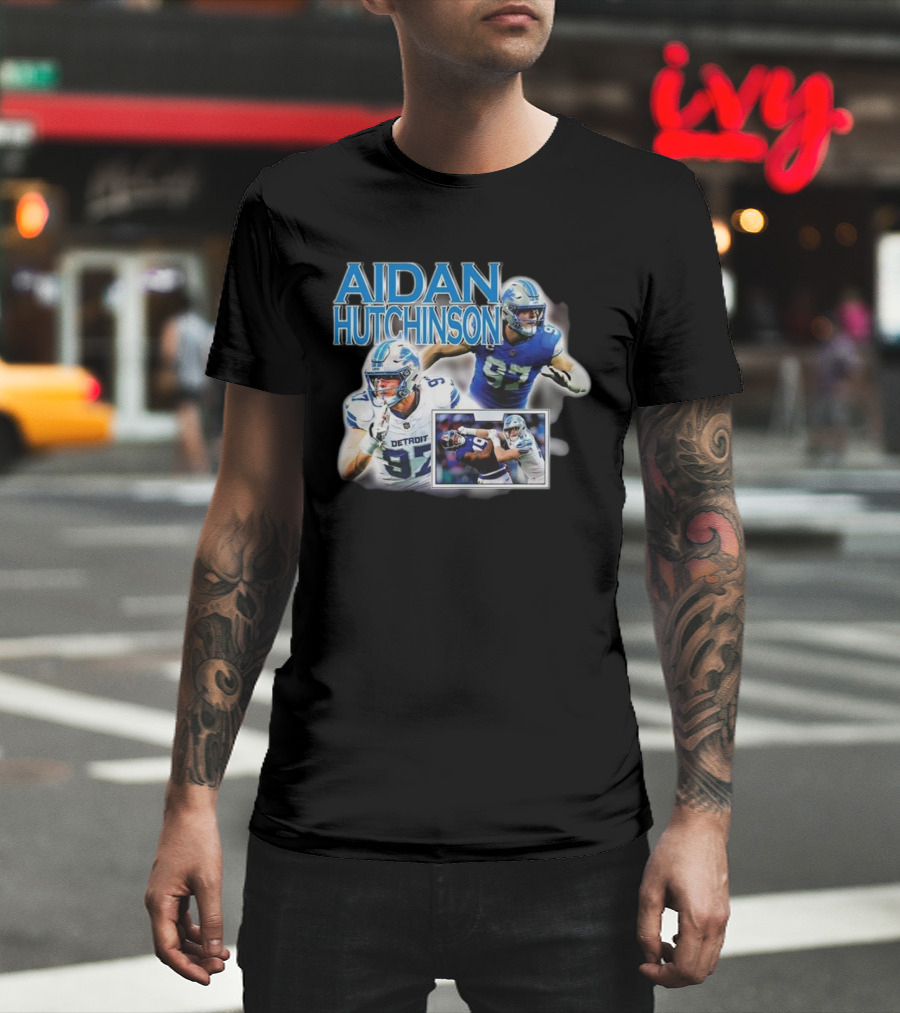 Aidan Hutchinson Detroit Lions Football T-Shirt