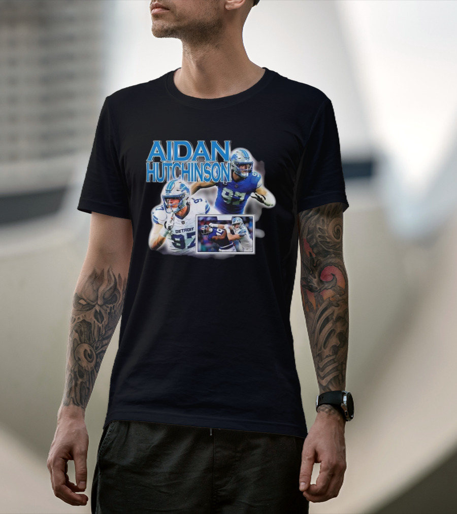 Aidan Hutchinson Detroit Lions Football T-Shirt