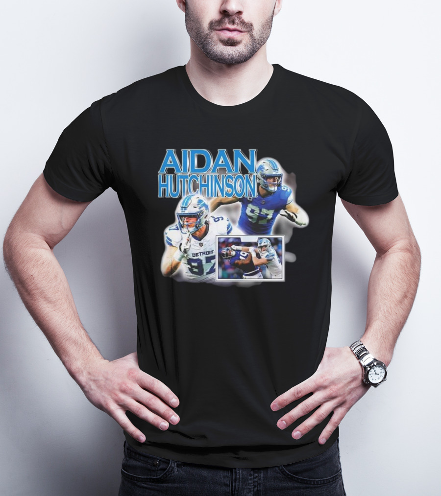 Aidan Hutchinson Detroit Lions Football T-Shirt