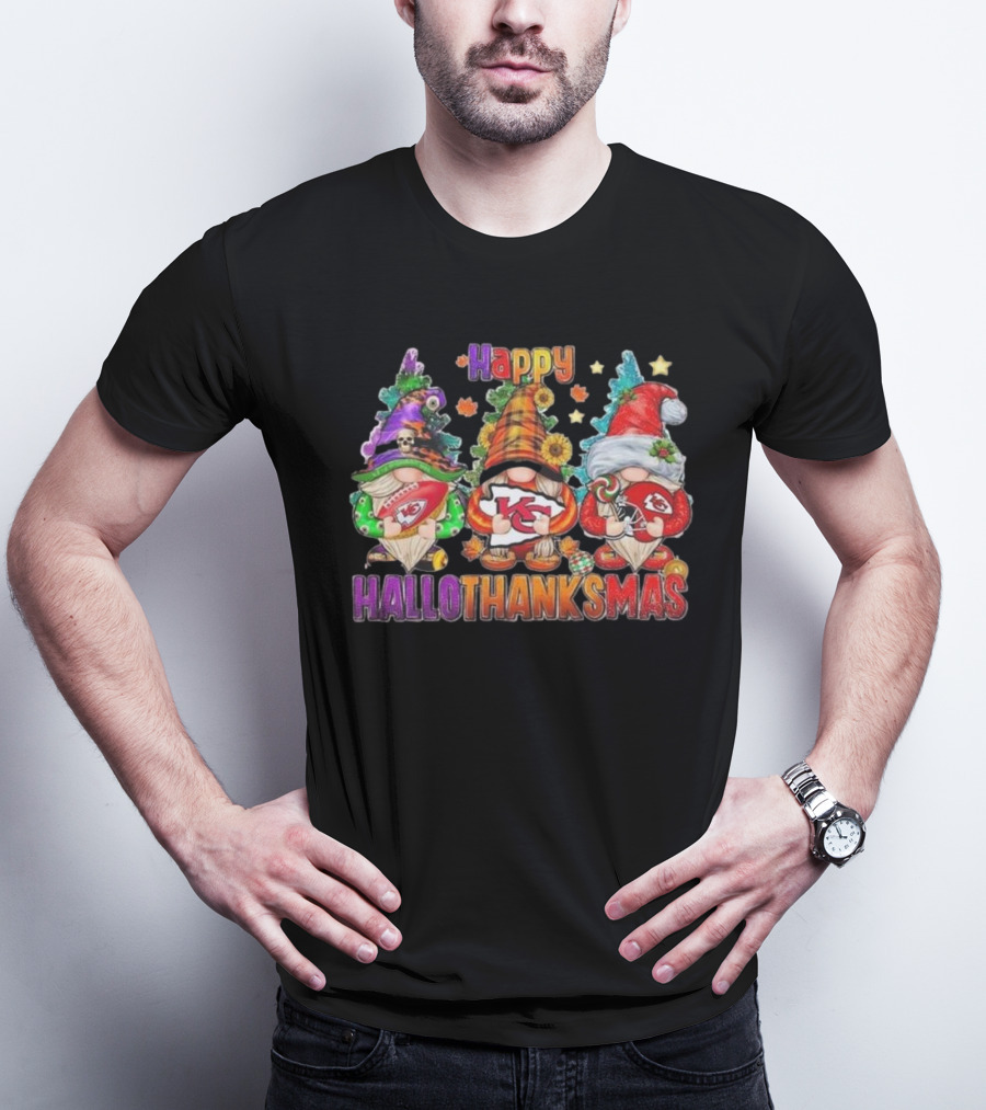 Happy HalloThanksMas Kansas City Chiefs T-Shirt