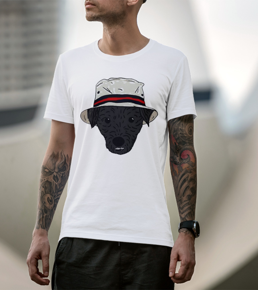 Mortimer And Whitehouse Gone Fishing Dog In Bucket Hat T-Shirt