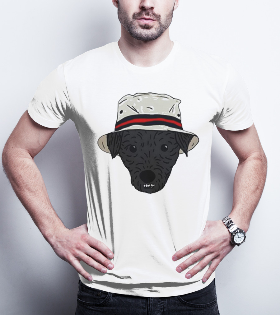 Mortimer And Whitehouse Gone Fishing Dog In Bucket Hat T-Shirt