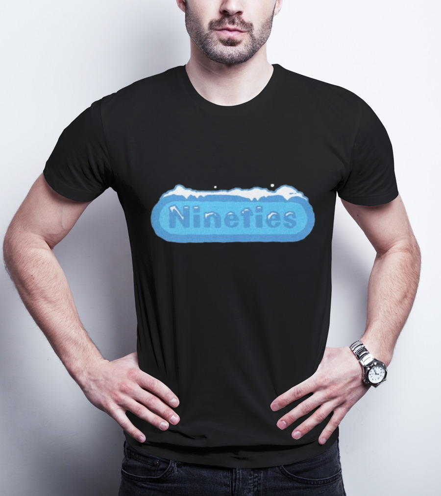 Nineties Snowy Logo Happy Christmas T-Shirt