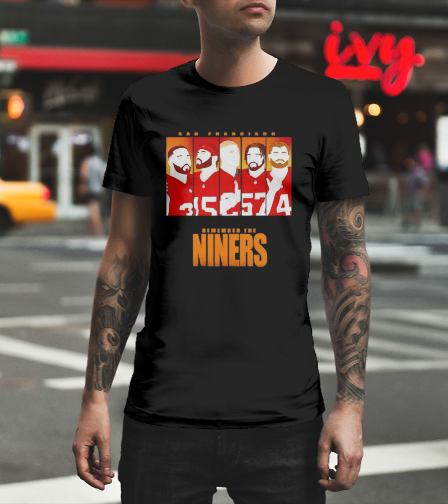 San Francisco 49ers Remember The Niners Players Red Jerseys T-Shirt